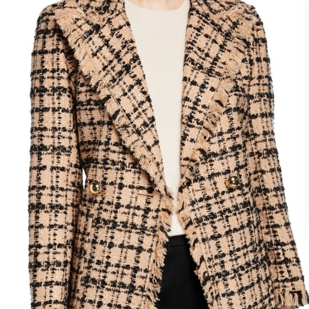 Kate Spade Bi-Color Tweed Jacket - Gem
